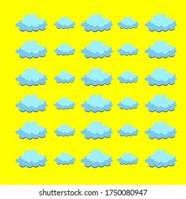 Clouds Sky Illustration Simple Texture Stock Illustration 1750080947 ...