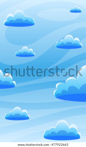 Cloudy Dark Blue Sky Game Game Stock Illustration 477922663 | Shutterstock