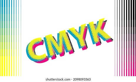 Cmyk Printing Process Color Printing Offset Stock Illustration ...