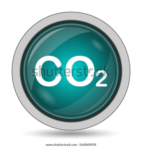 Co2 Icon Website Button On White Stock Illustration 566868904