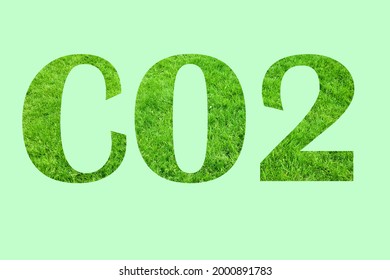 Co2 Letters Filled Grass Concept Global Stock Illustration 2000891783 ...