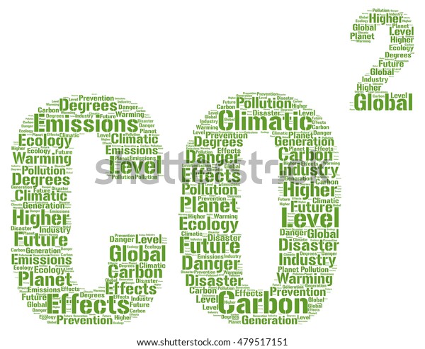 Co2 Word Cloud Concept: стоковая иллюстрация, 479517151 | Shutterstock