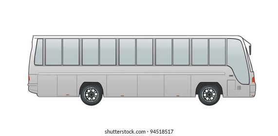 Coach Bus Vector Stock Vector (Royalty Free) 89134981 | Shutterstock