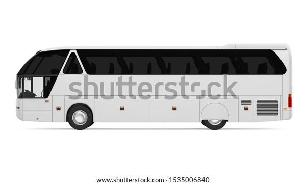 Coach Bus Isolated Side View 3d Stock Illustration 1535006840 ...