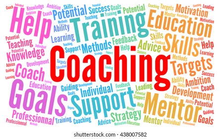 Coaching Word Cloud Concept Stock Illustration 438007582 | Shutterstock