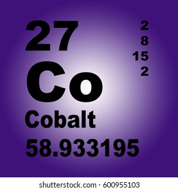 Cobalt Periodic Table Elements Stock Illustration 600950423 | Shutterstock