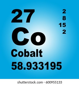 Cobalt Periodic Table Elements Stock Illustration 600955133 | Shutterstock