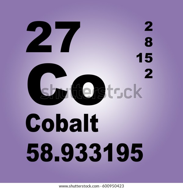 Cobalt Periodic Table Elements Stock Illustration 600950423 | Shutterstock