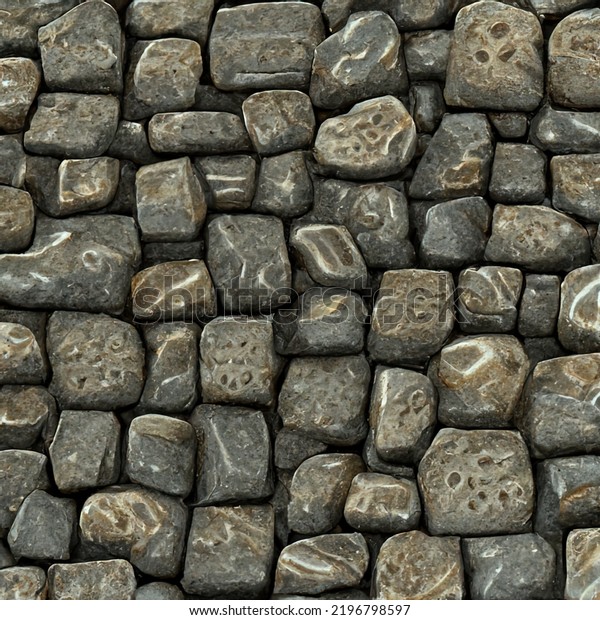 Cobblestone Textures Designed By Me You Stock Illustration 2196798597 ...