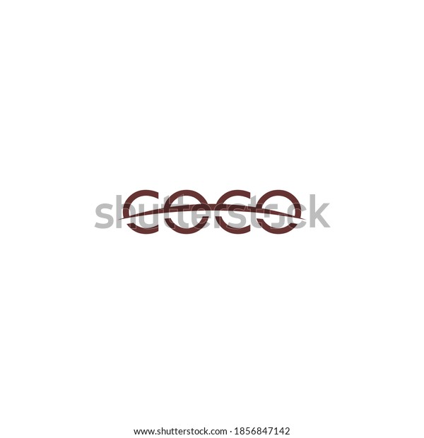 Coco Logo Simple Illustration Stock Illustration 1856847142 | Shutterstock