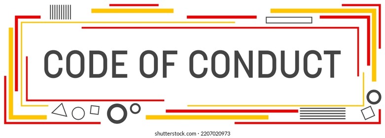 Code Conduct Text Written Over Red Stock Illustration 2207020973 ...