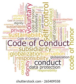 Code Conduct Word Cloud Stock Illustration 265409558 | Shutterstock