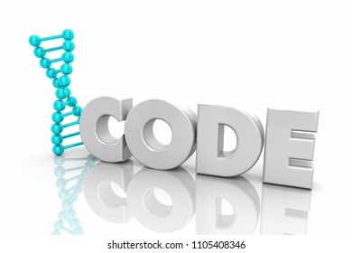 Code Dna Genetic Hereditary Word Genes Stock Illustration 1105408346 ...