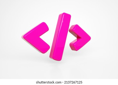 Code Icon 3d Render Blue Code Stock Illustration 2137267125 | Shutterstock
