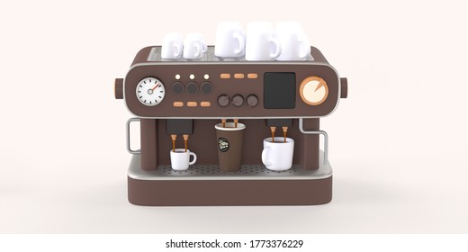 5,323 Coffee machine 3d Images, Stock Photos & Vectors | Shutterstock