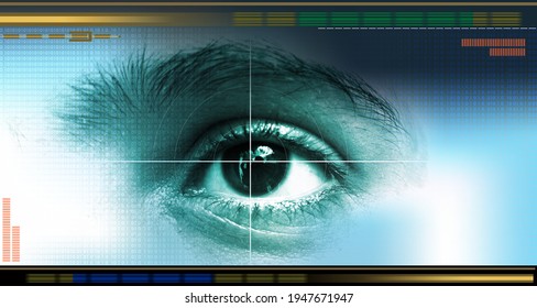 Cogs Gears Concept Coding Eye Vision Stock Illustration 1947671947 ...