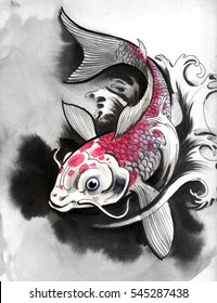 208 Black Coi Fish Images, Stock Photos & Vectors | Shutterstock