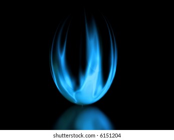 Cold Blue Fire Concept Stock Illustration 6151204 | Shutterstock