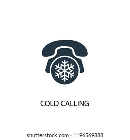 Cold Calling Icon Simple Element Illustration Stock Illustration ...