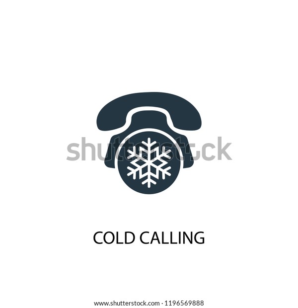 Cold Calling Icon Simple Element Illustration Stock Illustration ...
