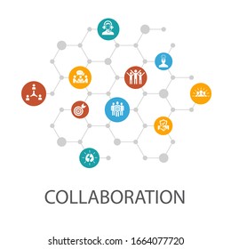 Collaboration Presentation Template Cover Layout Infographicsteamwork ...