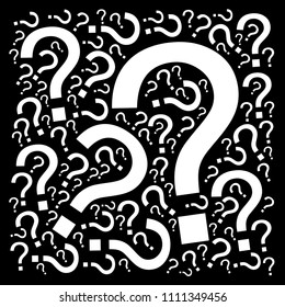 Collage Question Marks Stock Illustration 1111349456