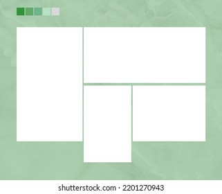 Collage Templates Part Photo Frames Pictures Stock Illustration ...