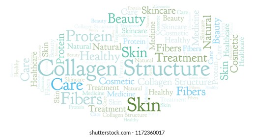 Collagen Structure Word Cloud Stock Illustration 1172360017 | Shutterstock