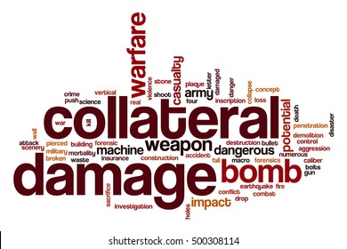 Collateral Damage Word Cloud Concept Stock Illustration 500308114 ...