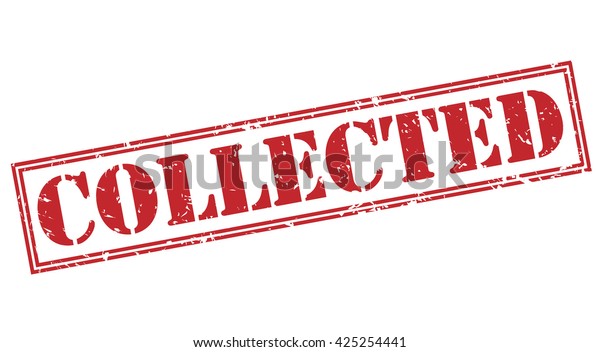 Collected Stamp Stock Illustration 425254441