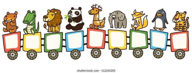 10,565 Animals train cartoon Images, Stock Photos & Vectors | Shutterstock