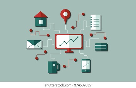 Collection Application Icons Stock Illustration 374589835 | Shutterstock