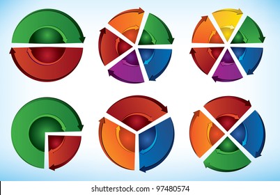 329 6 piece pie chart Images, Stock Photos & Vectors | Shutterstock