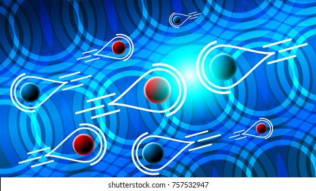 Collision Particles Accelerator Stock Vector (Royalty Free) 590337512