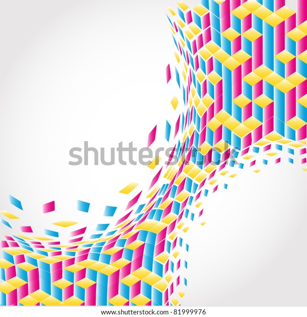 Color Background Abstract Raster Version Stock Illustration 81999976
