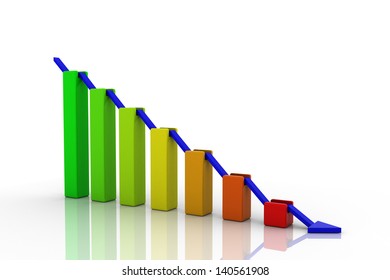 Colorful 3d Chart Graph High Resolution Stock Illustration 159813725 ...