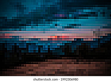 Color Pixelated Background Effect Texture Stock Illustration 1992306980 ...