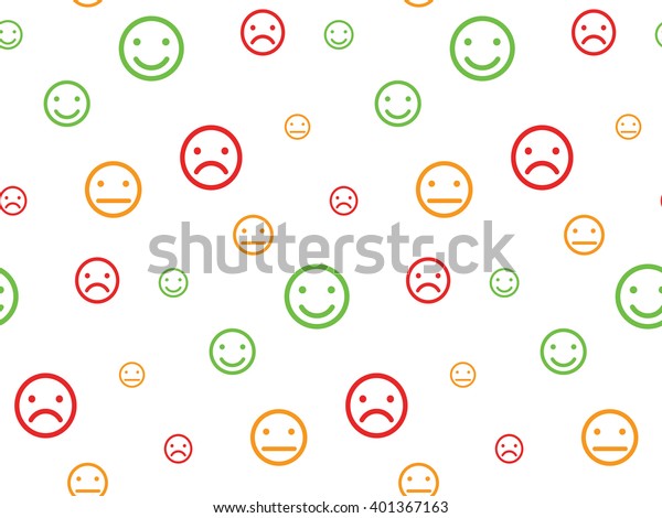 Color Smiley Faces Seamless Pattern Illustration Stock Illustration ...