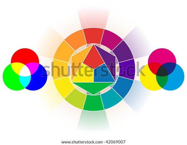 Color Wheel Set Raster Version Stock Illustration 42069007 | Shutterstock