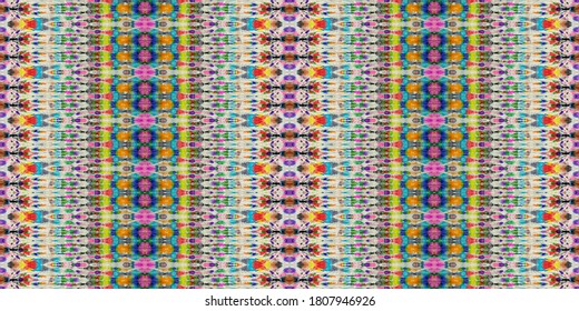 Colored Boho Texture Multicolor Geo Watercolor Stock Illustration ...