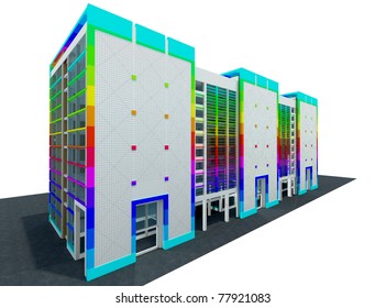 Vector Set Various Cartoon Server Racks Stock Vector (Royalty Free ...