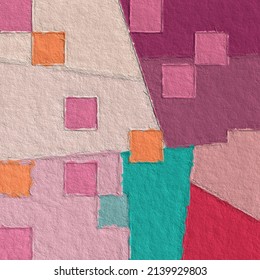 Colored Square Pattern Background Picture Creative Stock Illustration ...