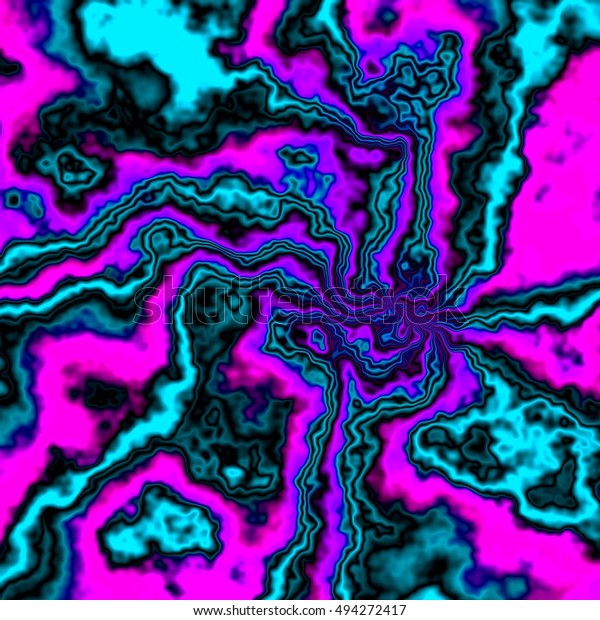 Colorful Abstract Background Raster Version Stock Illustration 494272417