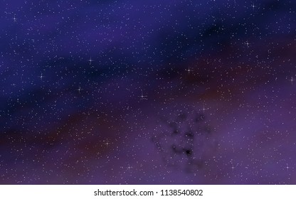Colorful Beautiful Space Background Outer Space Stock Illustration ...