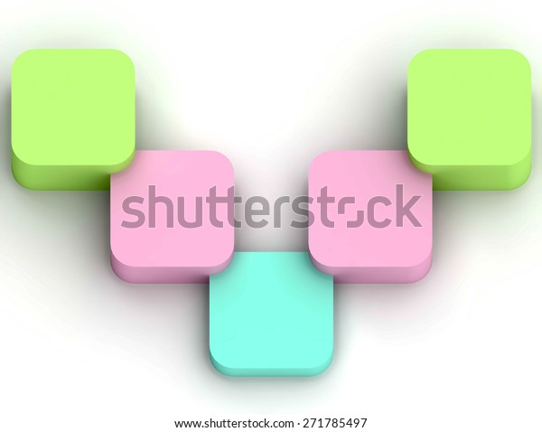 Colorful Flowchart White Background Stock Illustration 271785497 ...