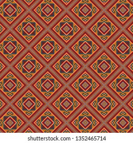 Red Sadu Traditional Bedouin Rug Pattern Stock Illustration 1046906278