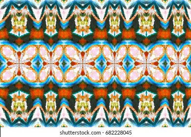Digital Textile Design Ornaments Motif: ilustrações stock 1519577468
