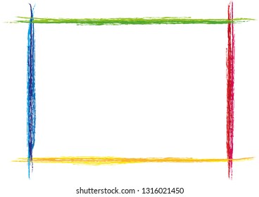 Colorful Frame Border Background Template Stock Illustration 1614239179 ...