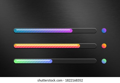 Vector Progress Bar Percentage Stock Vector (Royalty Free) 1803938437 ...