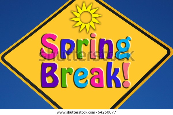 Colorful Spring Break Concept Stock Illustration 64250077
